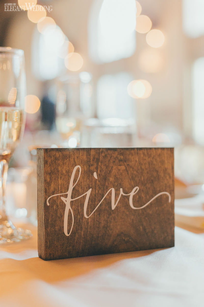Unique Wedding Table Numbers | Elegant Wedding Directory